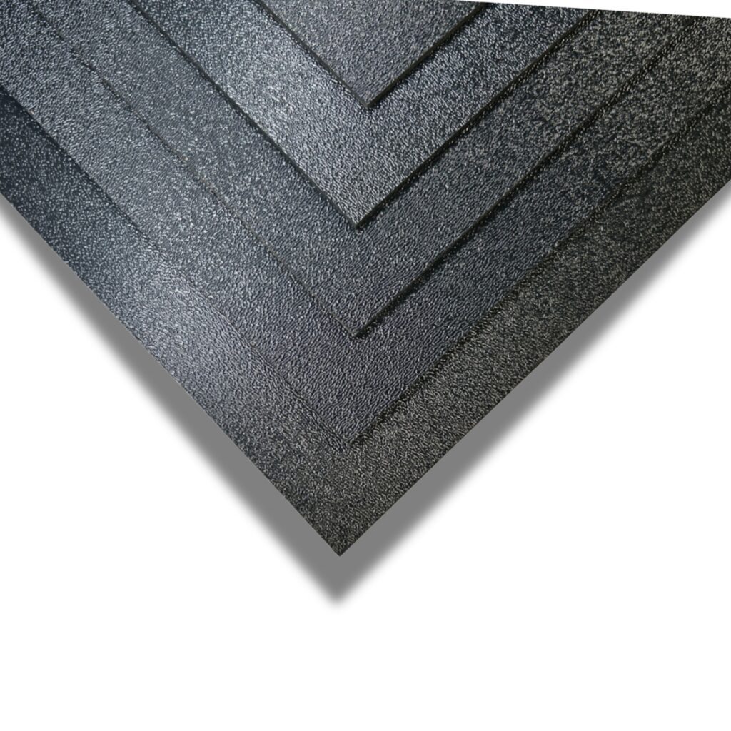 Black with Grained Textured Finish ABS Plastic Sheet – Custom Speaker Pods